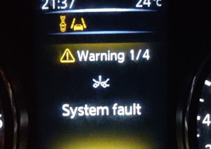 Nissan Warning system fault. Reasons for error message and ways to fix